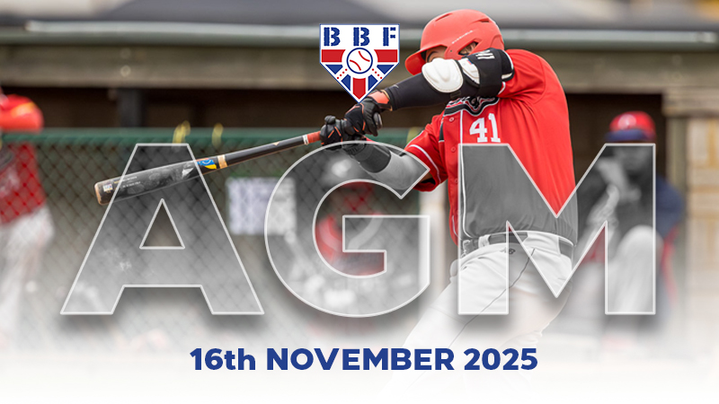 BBF AGM 2025 Registration open - British Baseball Federation